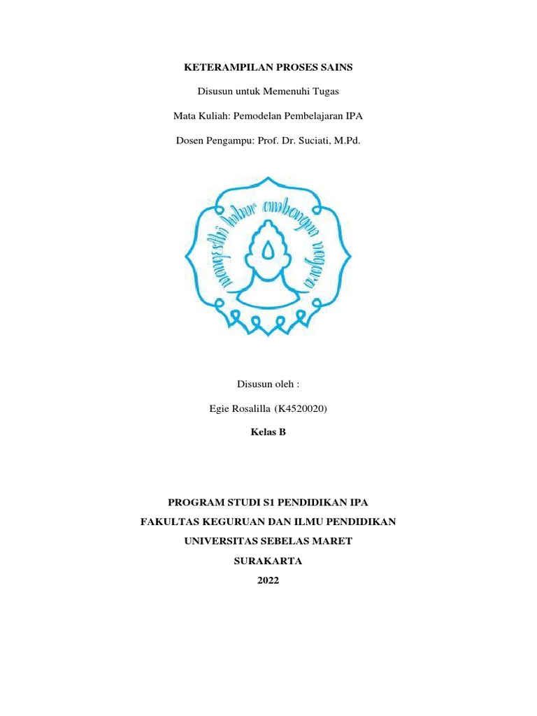 Keterampilan Proses Sains | PDF
