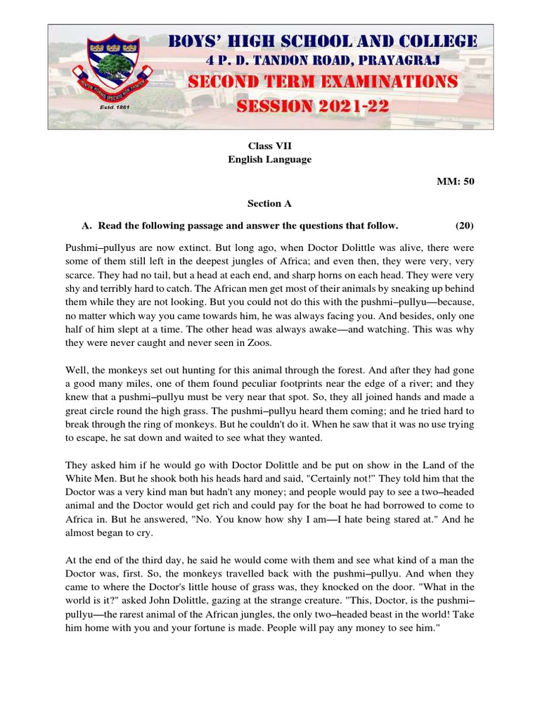 Class 7 English Language | Download Free PDF | Linguistics