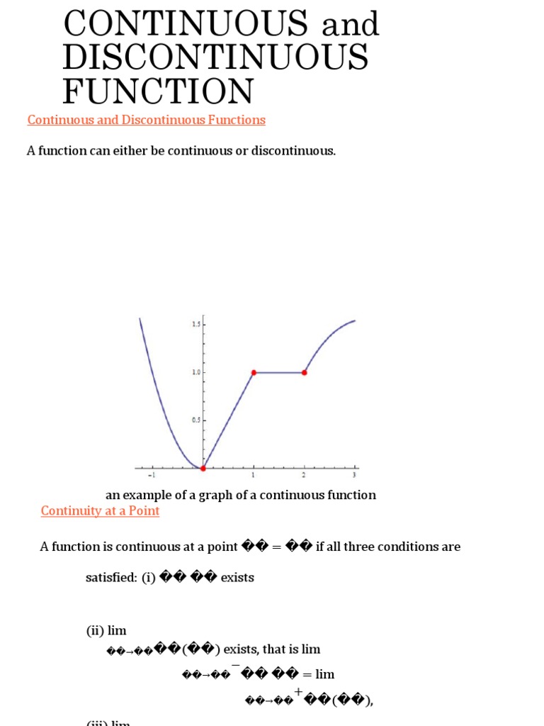 Lesson 4 Continuity and Derivative | PDF | Derivative | Continuous Function