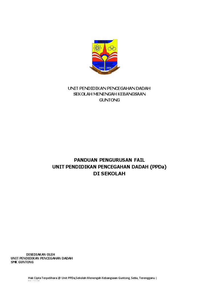 PANDUAN PENGURUSAN FAIL UNIT PENDIDIKAN PENCEGAHAN DADAH | PDF