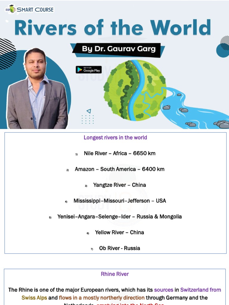 Rivers of The World PPT | PDF | Nile | Topography