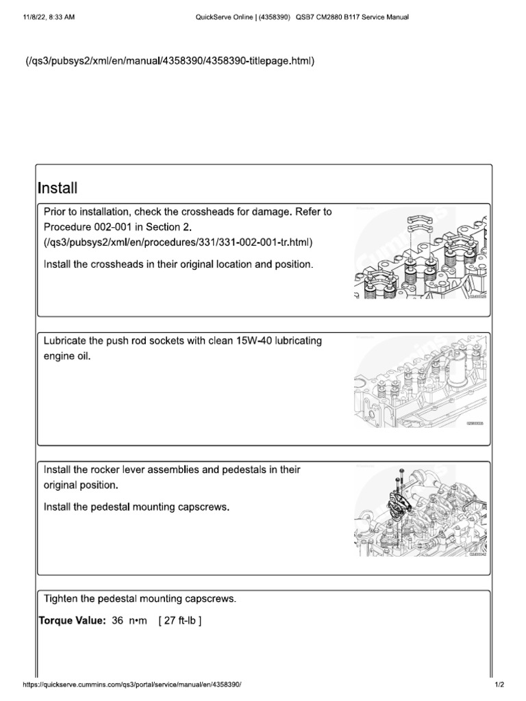 Rocker Lever Assembly | PDF
