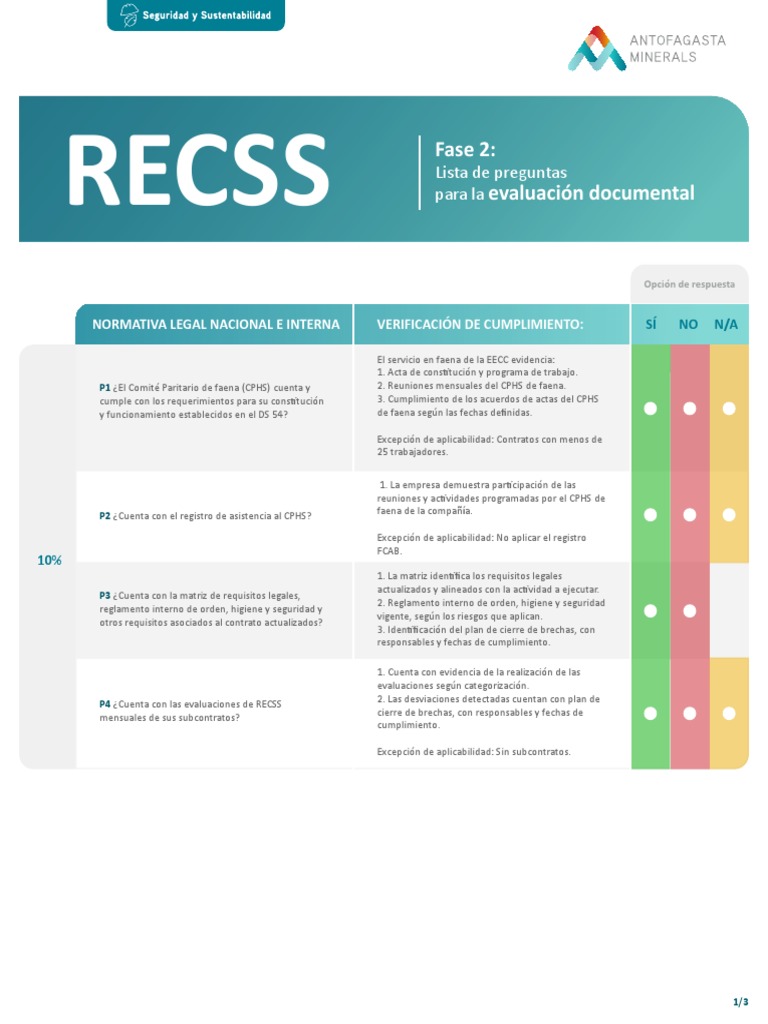 Hoja de Preguntas RECSS Documental | PDF
