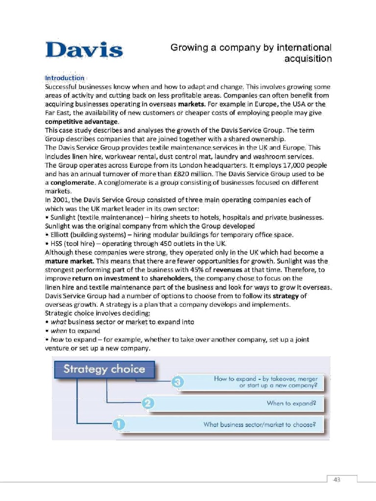 Davis Case Study | PDF
