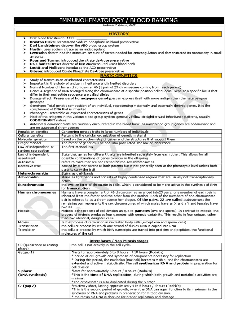 BB Aytona Aug 2021 | PDF | Mitosis | Blood Type
