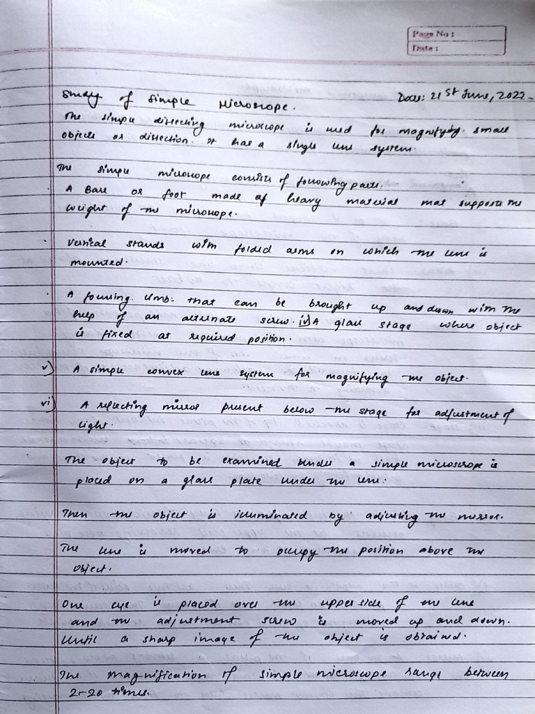 Simple and Compound Microscope | PDF