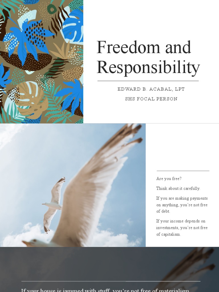 Freedom's Link to Responsibility | PDF | Philosophy