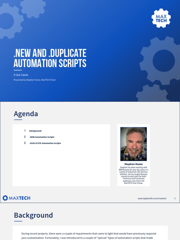 MaxTECH .NEW and .DUPLICATE Automation Scripts | PDF | Automation | Computer Engineering