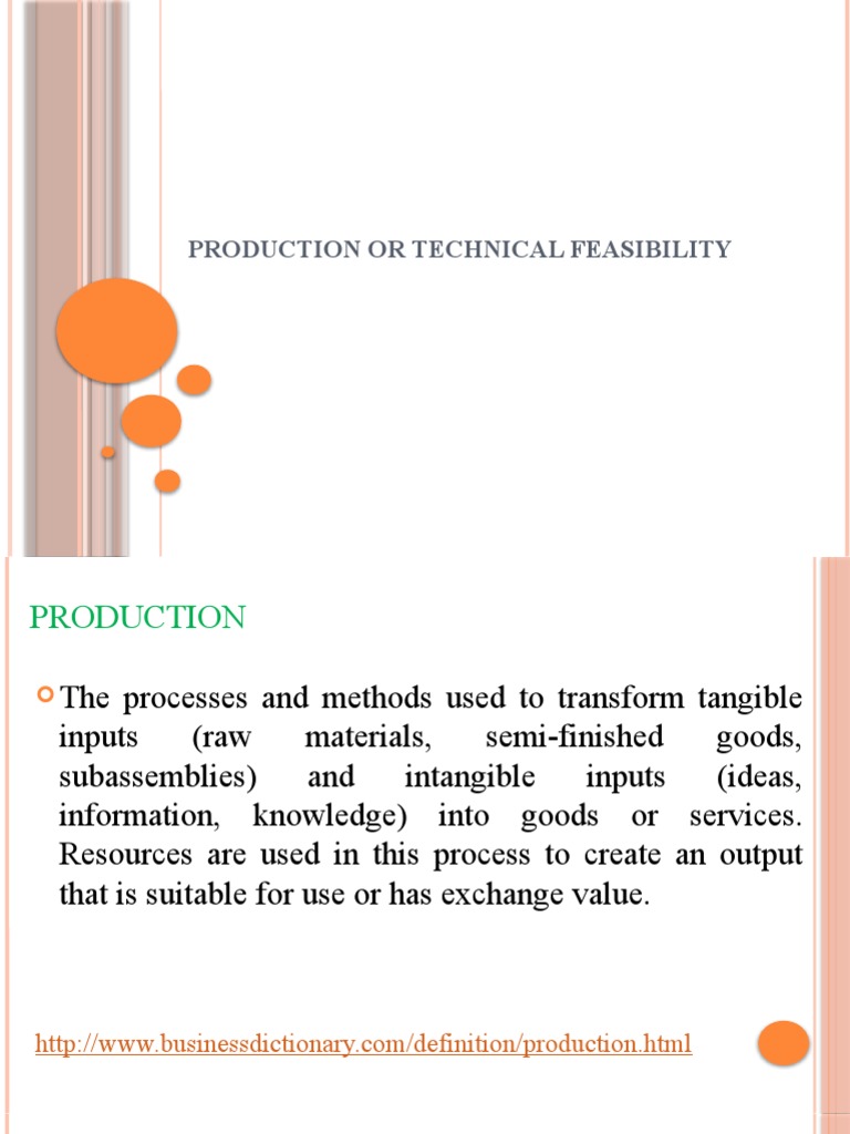 Technical Feasibility in Production Planning | PDF | Business Process ...