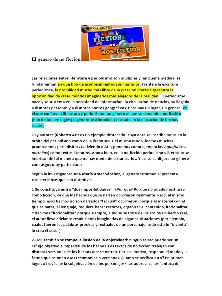 No ficción | PDF | Periodismo | Narración