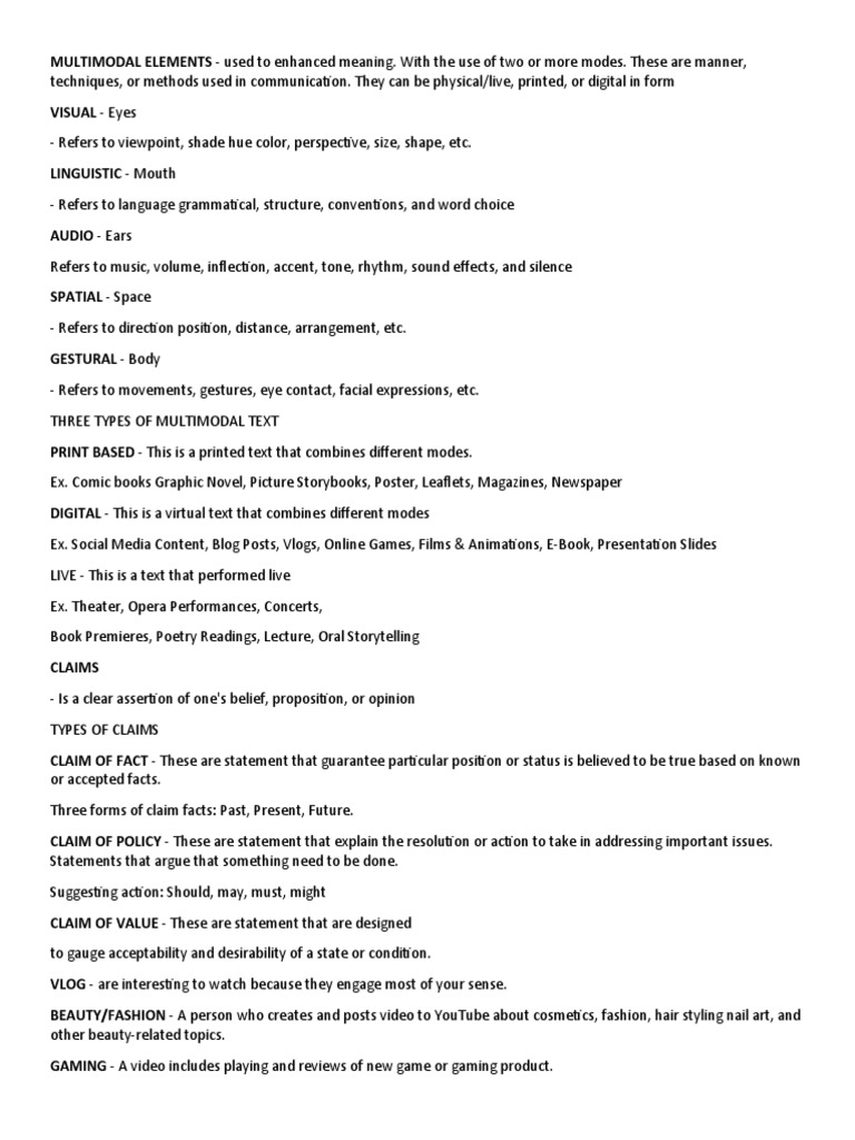 Understanding Multimodal Communication: A Breakdown of Visual ...
