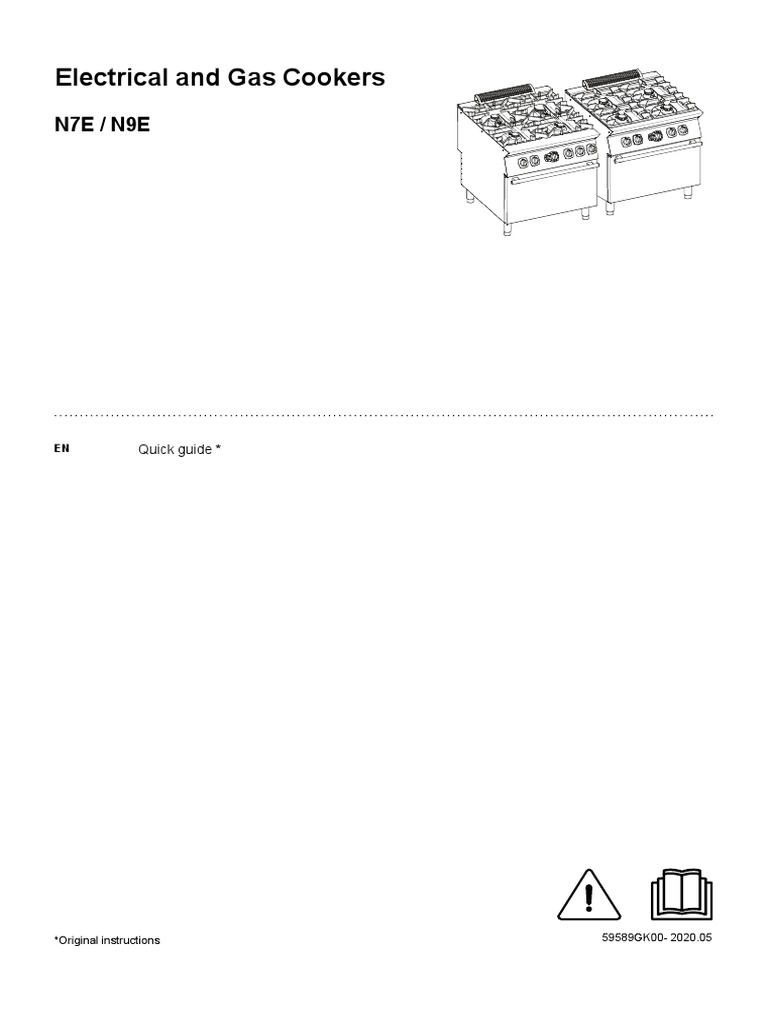 El - Gas Cookers N7e - N9e - en | PDF | Personal Protective Equipment ...