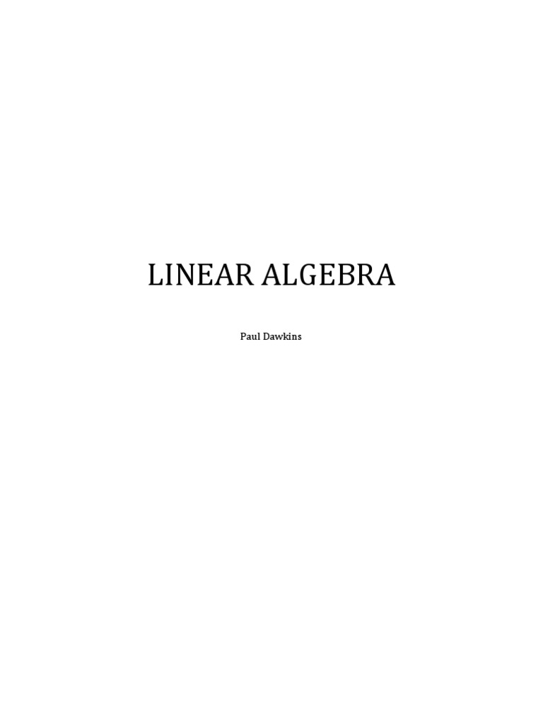 LinAlg Complete | PDF | Matrix (Mathematics) | Determinant