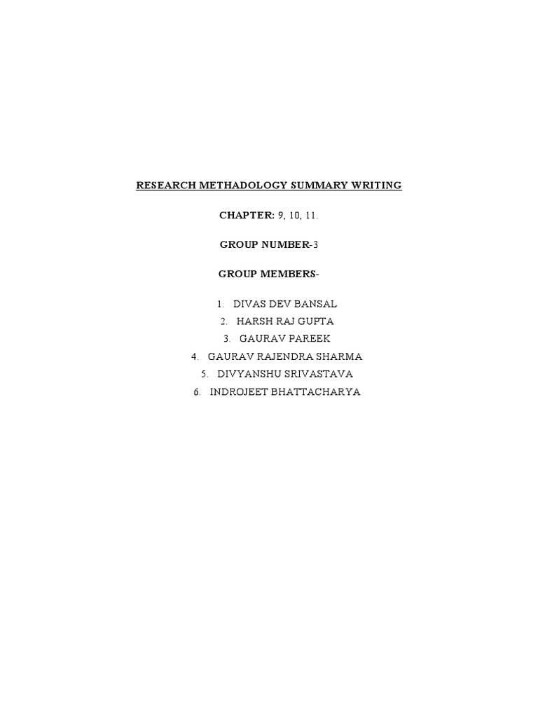 Research Methodology-5,6,&8 | PDF | Sampling (Statistics) | Questionnaire
