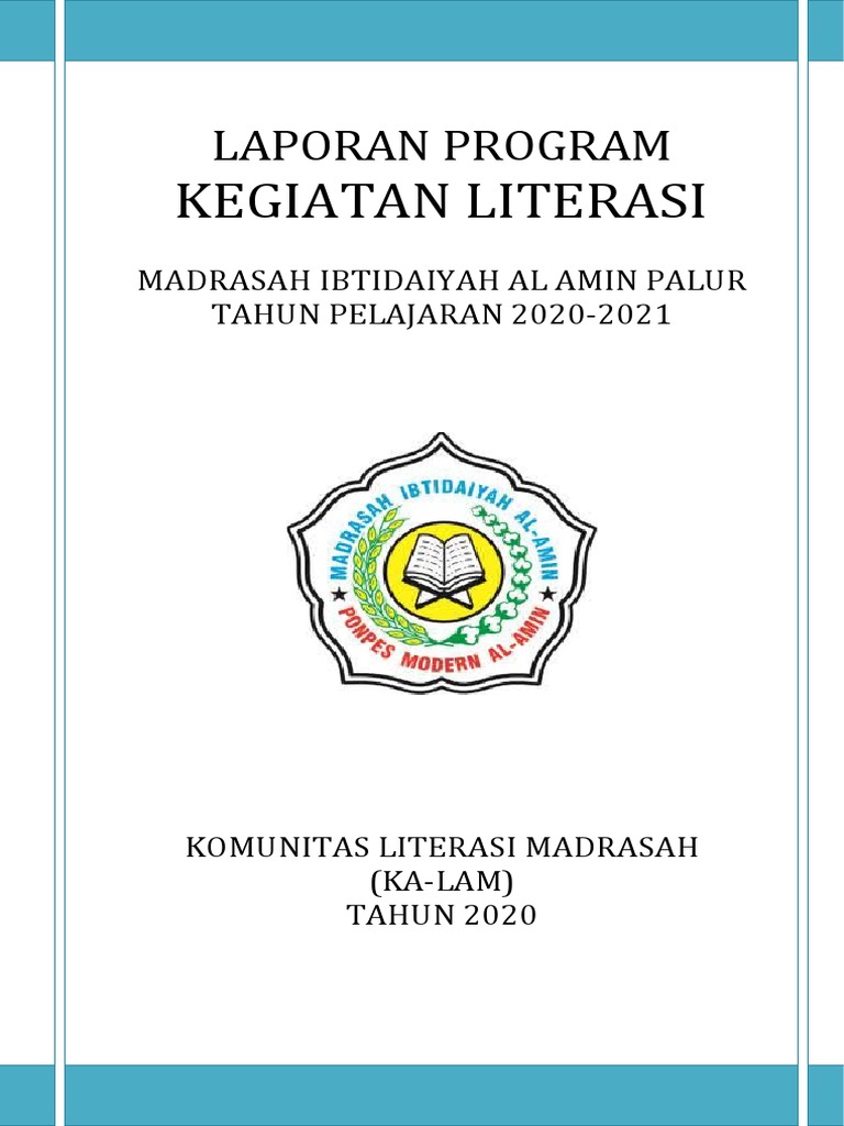 LAPORAN PROGRAM Literasi MI AL AMIN PALUR | PDF