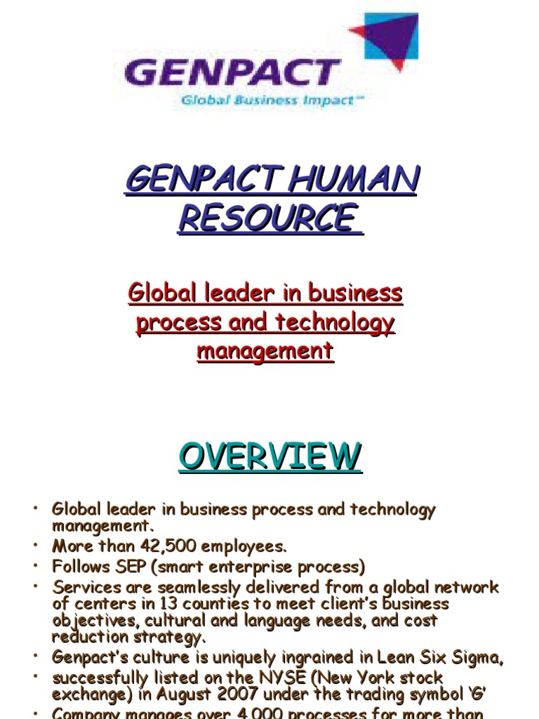 Fdocuments - in Genpact | PDF | Recruitment | Outsourcing