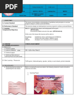Lesson Plan Pe 6 | PDF | Physical Education | Rubric (Academic)