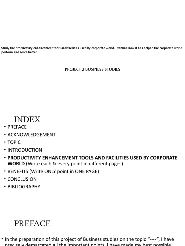 Business Studies Project 2 | PDF | Economies | Business