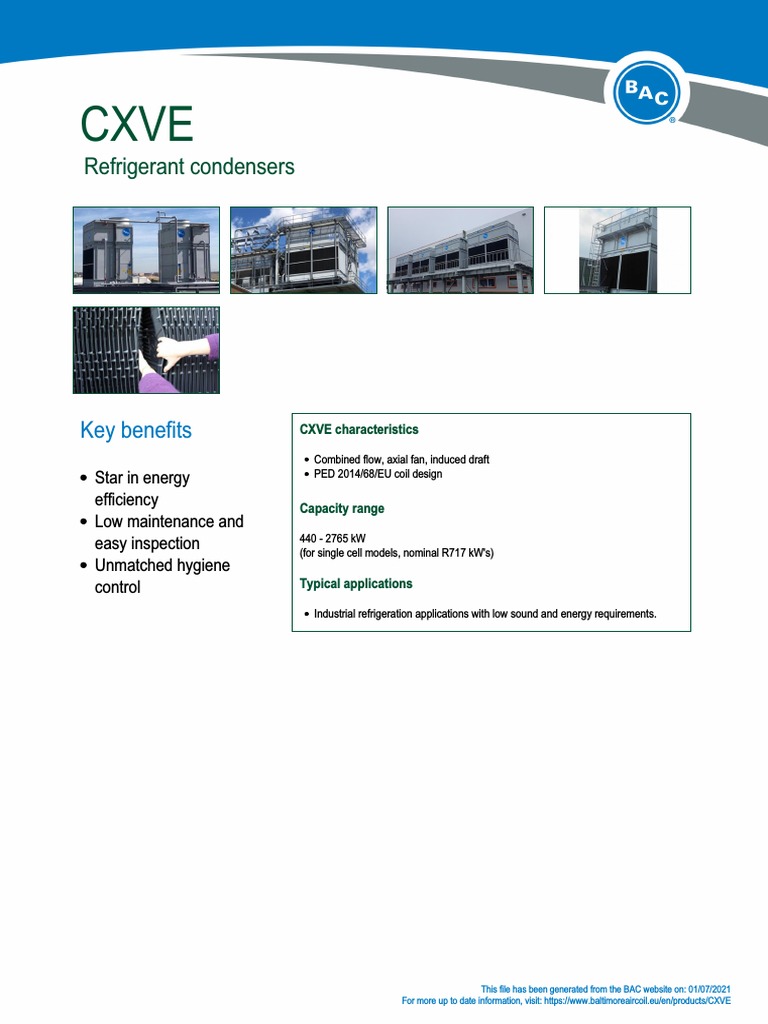 BAC Website CXVE EN 2021 | Download Free PDF | Heat Exchanger | Water