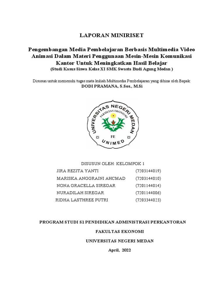 Pengembangan Media Video Animasi Pembelajaran | PDF | Bisnis