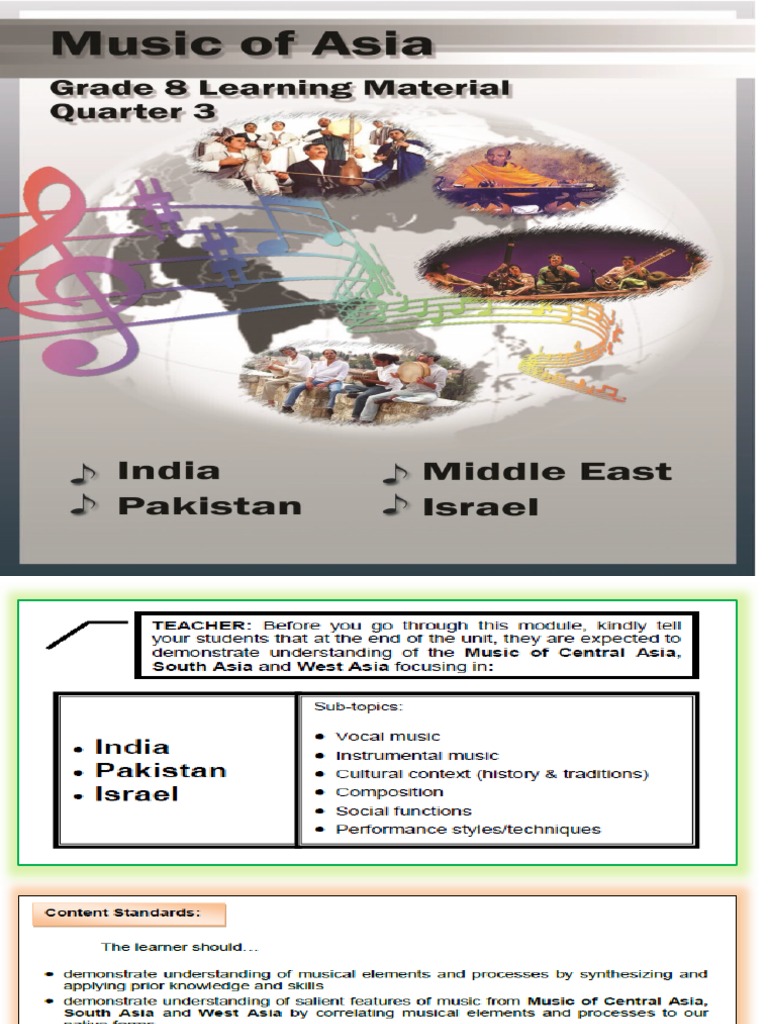 GRADE 8 MUSIC 3RD QUARTER Powerpoint | PDF | Vedas | Singing