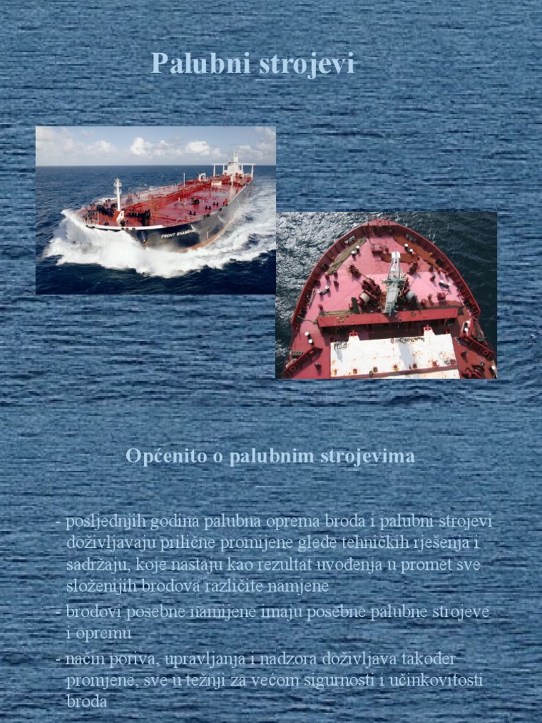 Palubni - Strojevi I Kormil. Uređaj 1 | PDF