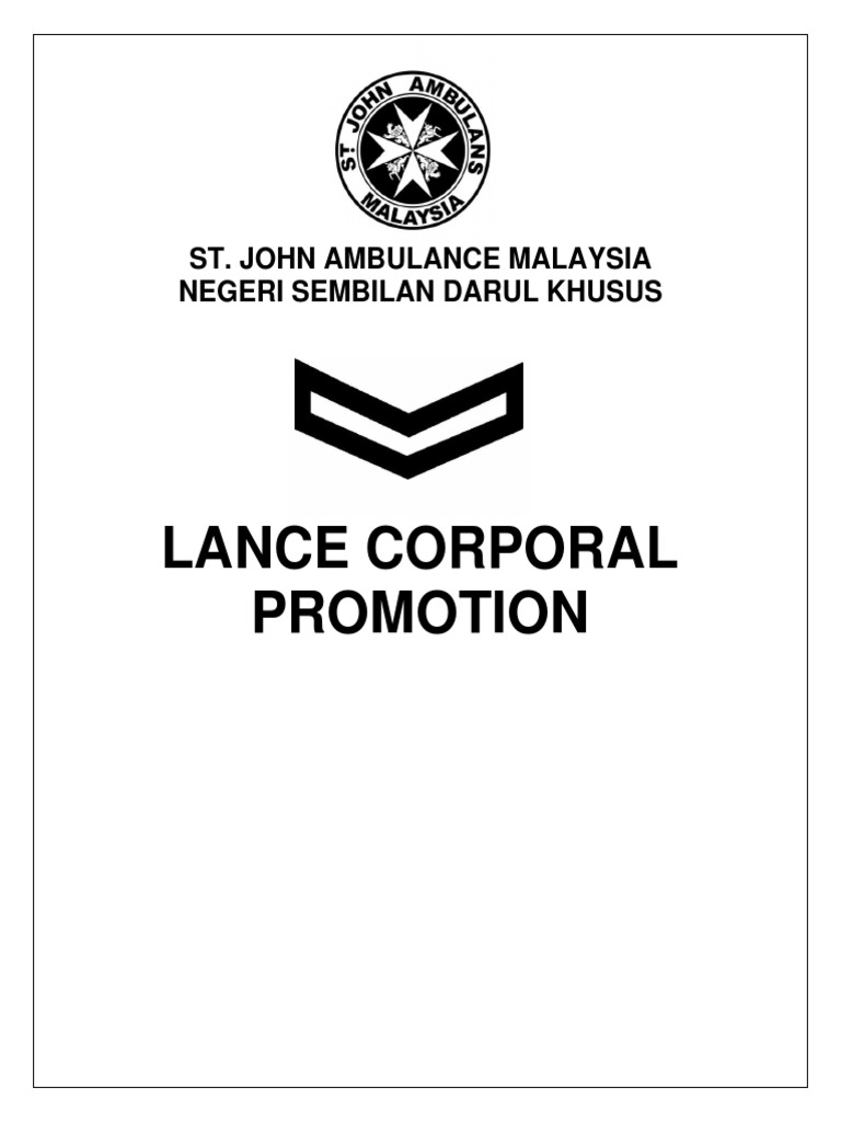Lance Corporal Promotion Notes | PDF | Corporal | Clothing