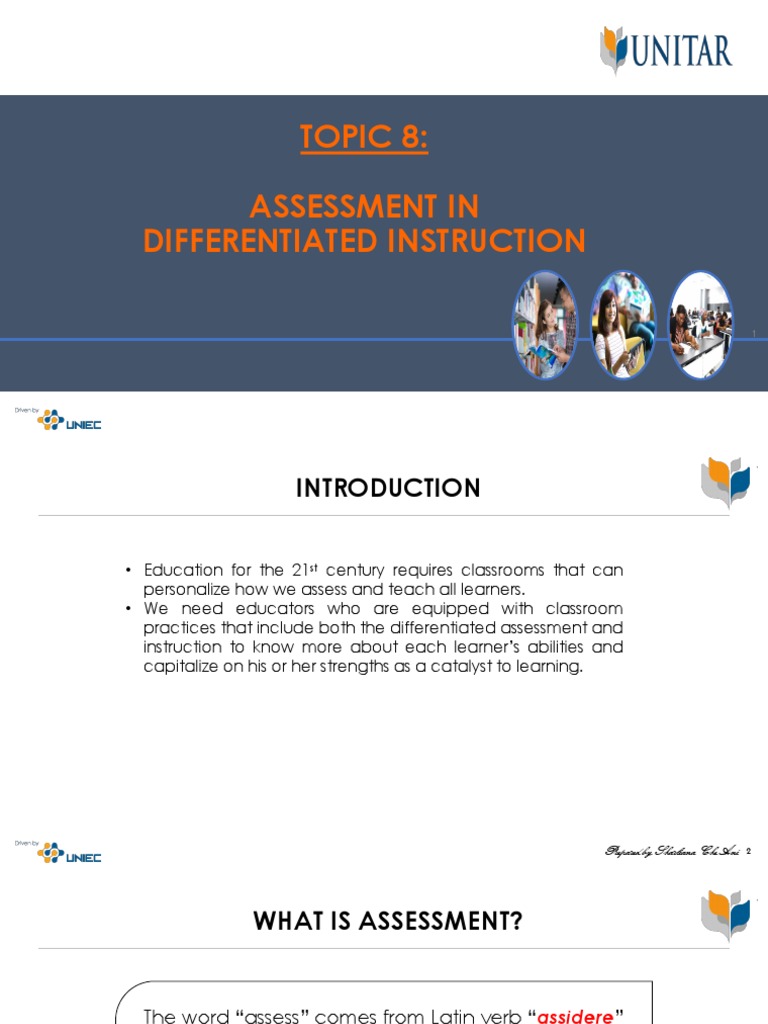 Slides Chapter 8 | PDF | Differentiated Instruction | Educational Assessment