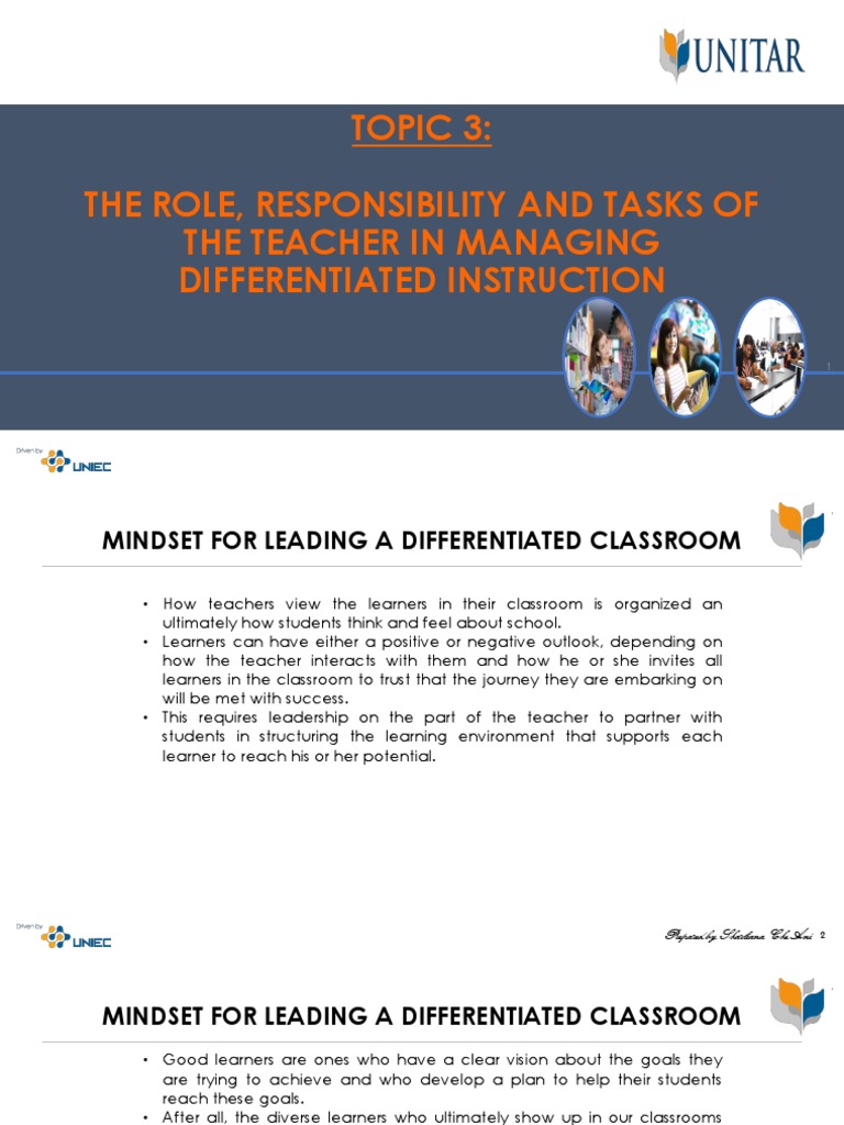 Slides Chapter 3 | PDF | Differentiated Instruction | Mindset
