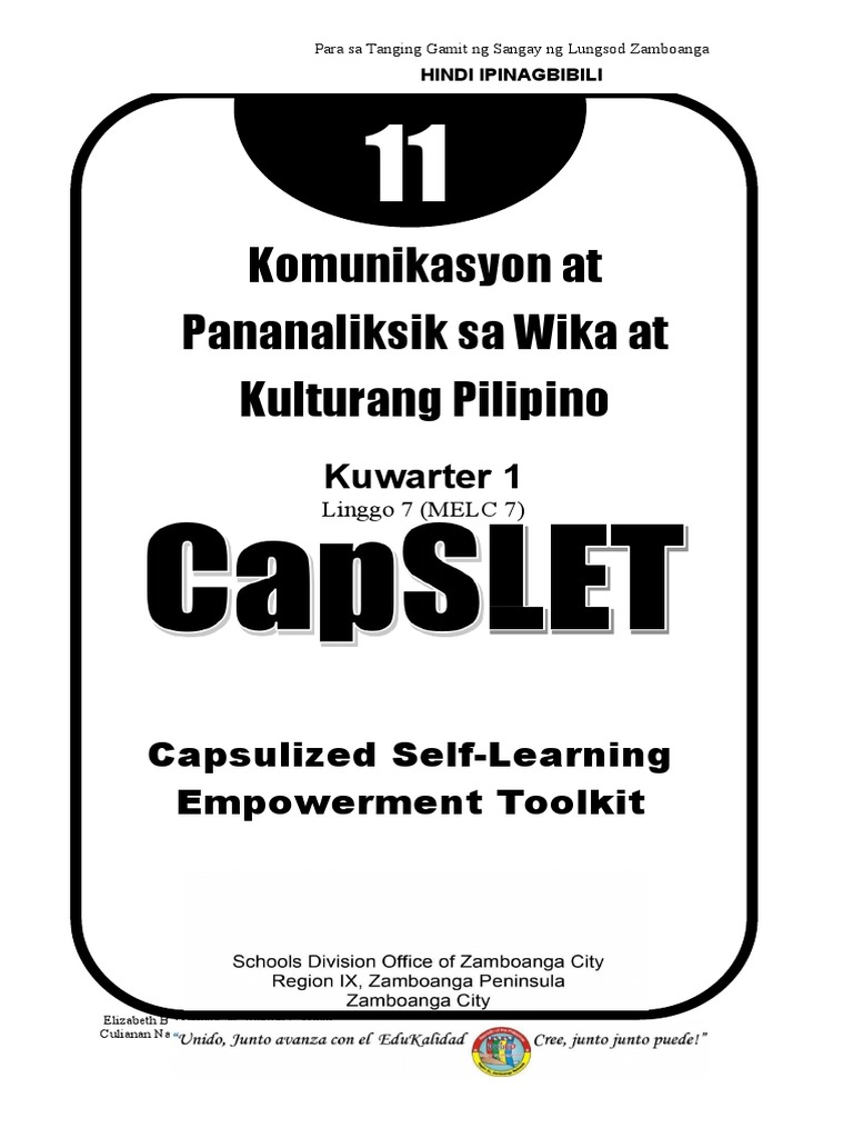 KPWKP Q1W7 Melc-7 | PDF