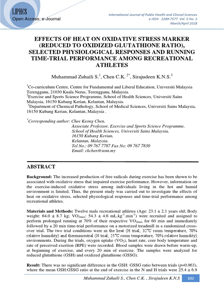 557 2504 1 PB | Download Free PDF | Skeletal Muscle | Reactive Oxygen ...
