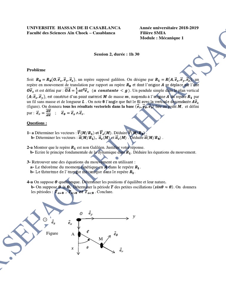 Corrigé TP Pendule Simple 2018-2019 | PDF | Pendule (physique ...
