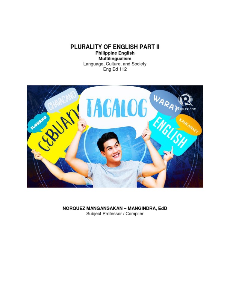philippine english | PDF | Multilingualism | English Language
