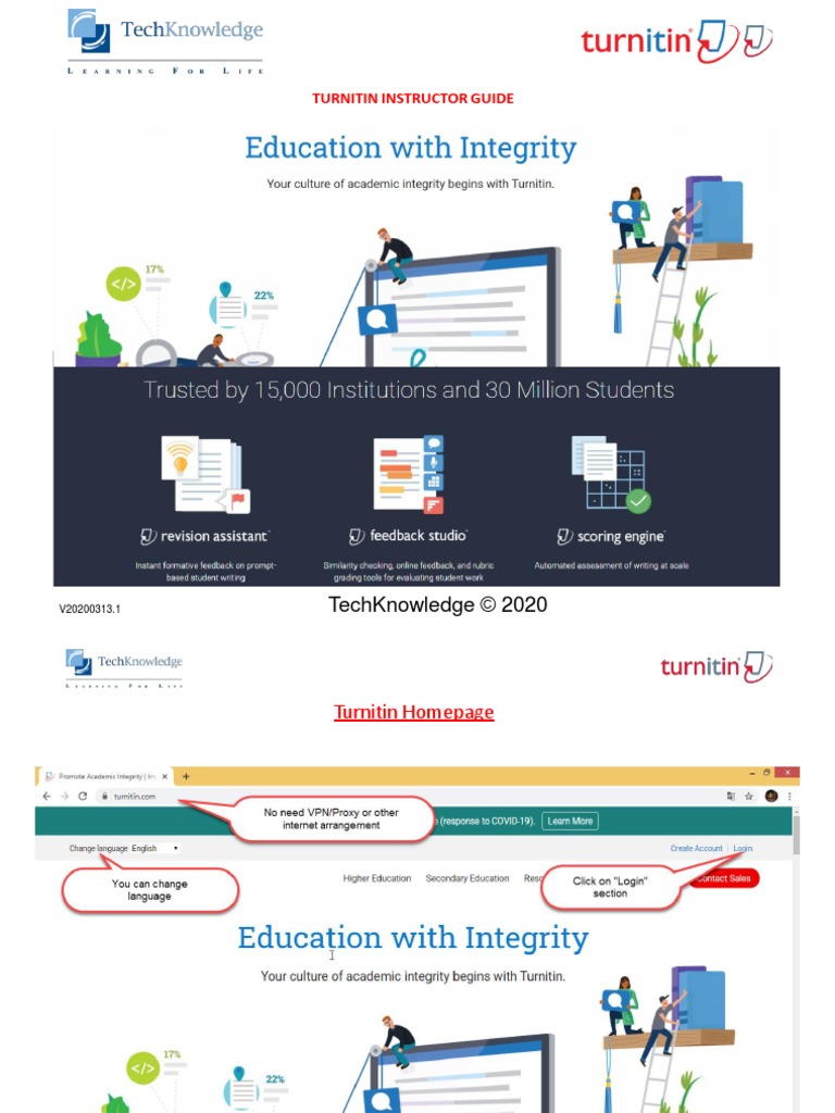 TURNITIN Instructor Guide | PDF | Turnitin | Cyberspace