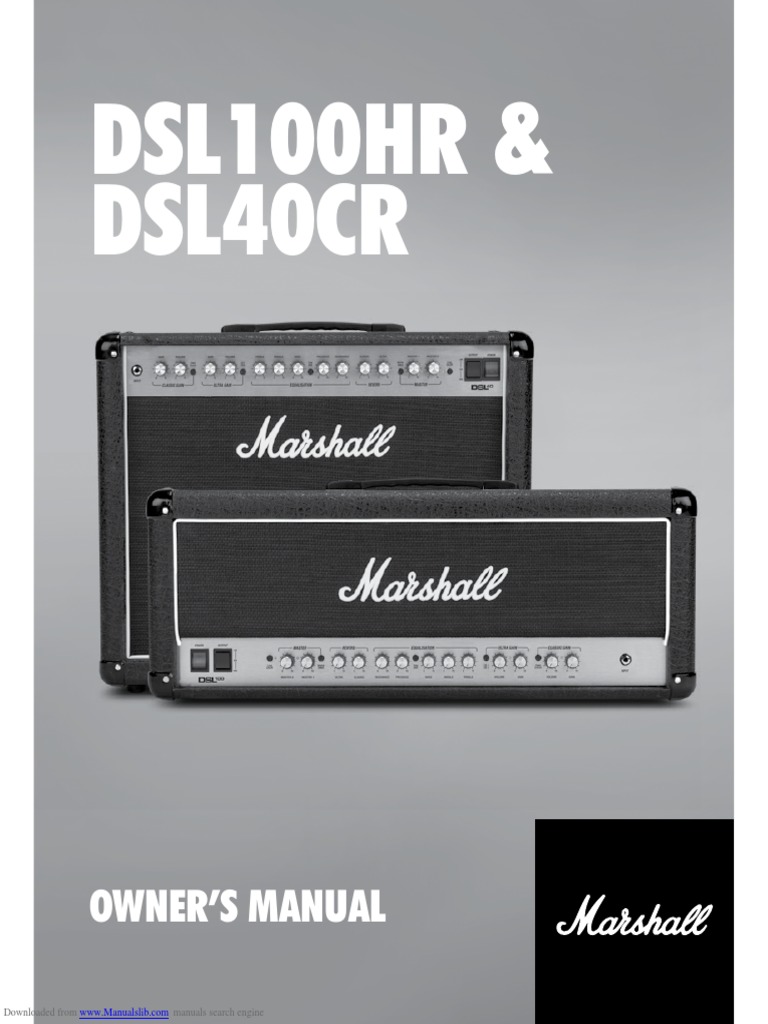 DSL 100 HR | PDF | Amplifier | Mains Electricity