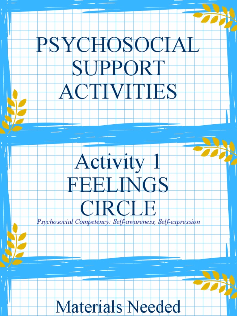 Psychosocial Activities | Download Free PDF | Learning | Psychology