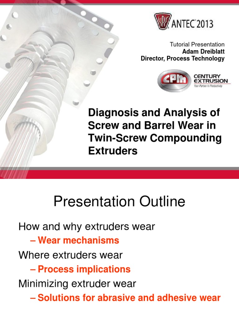 Analyzing Wear in Twin-Screw Extruders | PDF | Wear | Pump
