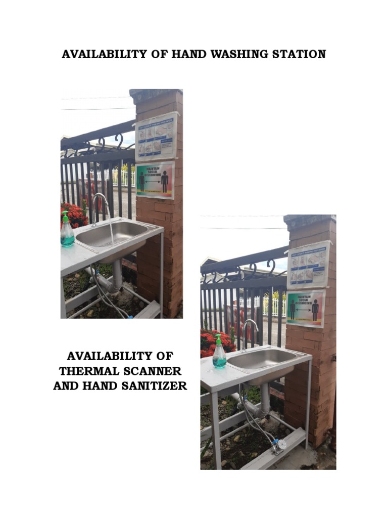 Availability of Hand Washing Station | PDF