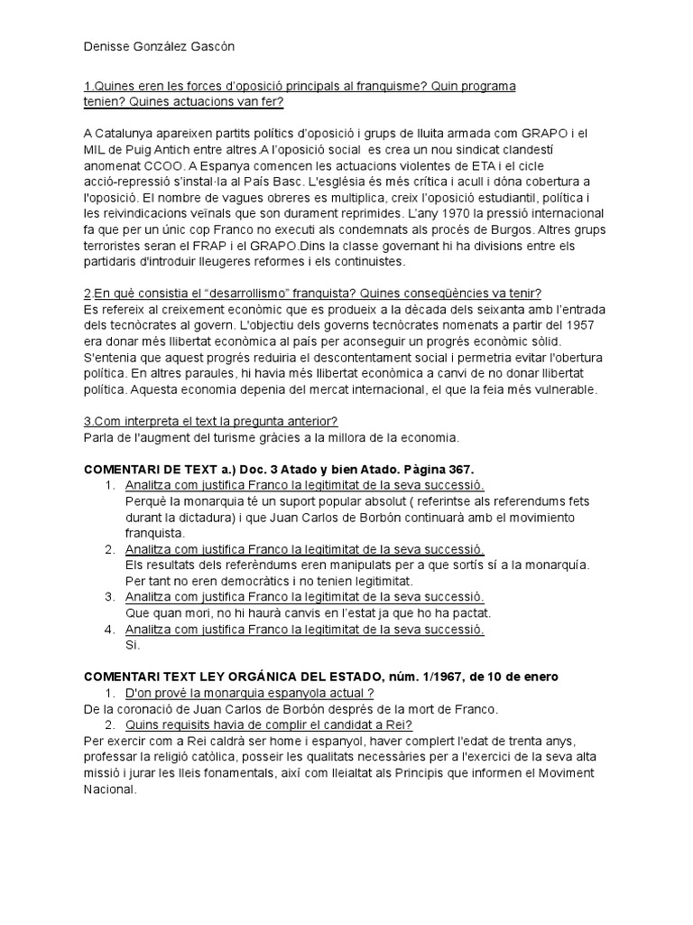 Activitats Història De España 2n Bat Pdf