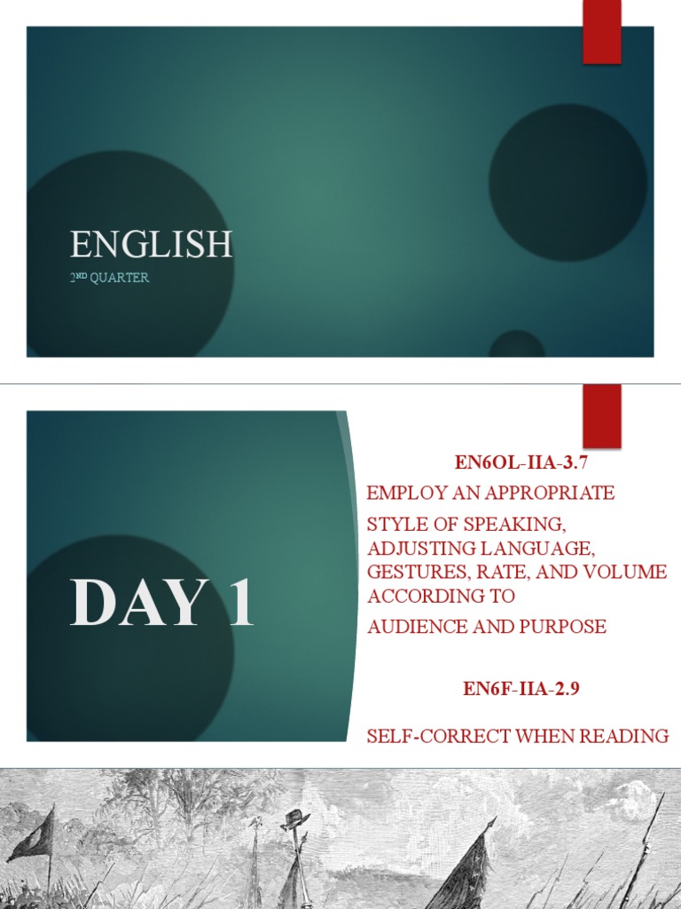 English.2nd - Quarter.week 1 | PDF | American Civil War