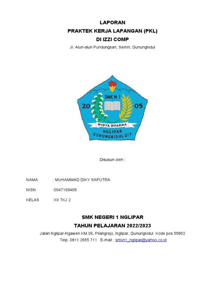 LAPORAN PKL Diky SPTR | PDF