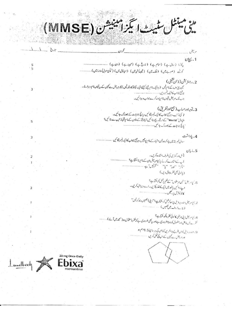 Mse & Mmse Test | PDF