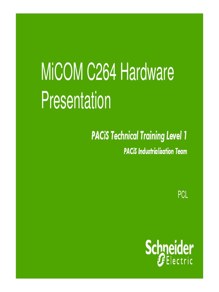 MiCOM C264 Hardware Overview Guide | PDF | Ac Power | Analog To Digital ...