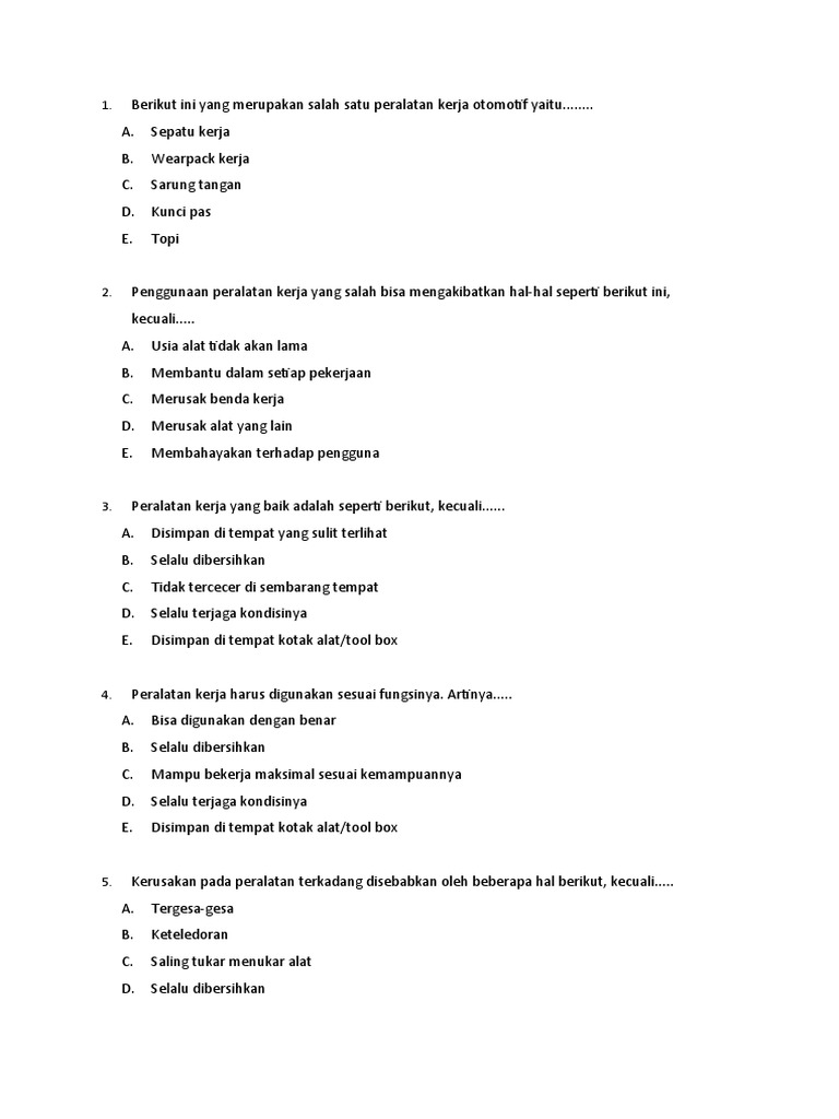 Soal Pdto Sem 1 | PDF