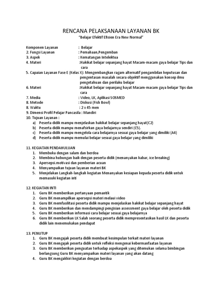 RPL Gaya Belajar 26 Juli 2022 | PDF