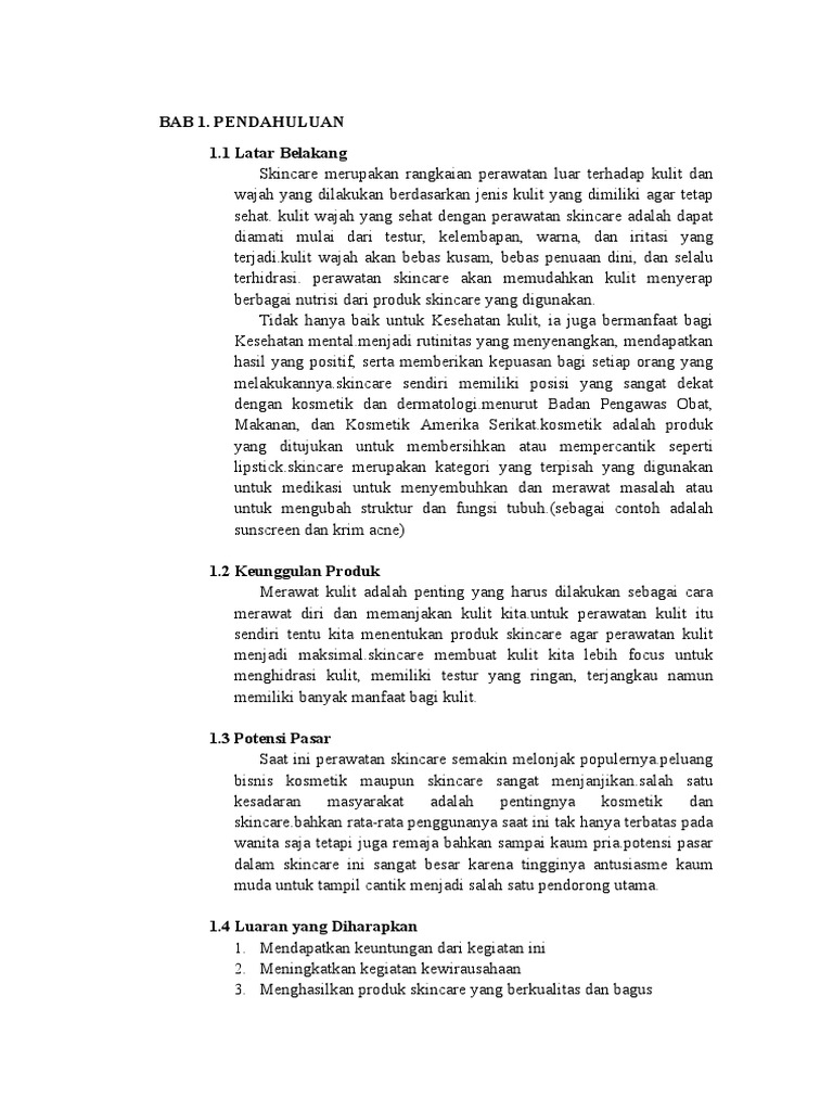 Pendahuluan Dari Proposal PKM | PDF