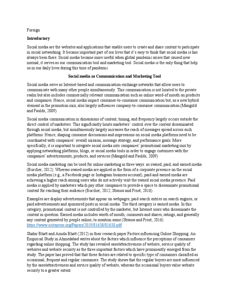 Foreign RRL | PDF | Social Media Marketing | Popular Culture & Media ... Foreign RRL | PDF | Social Media Marketing | Popular Culture & Media ...