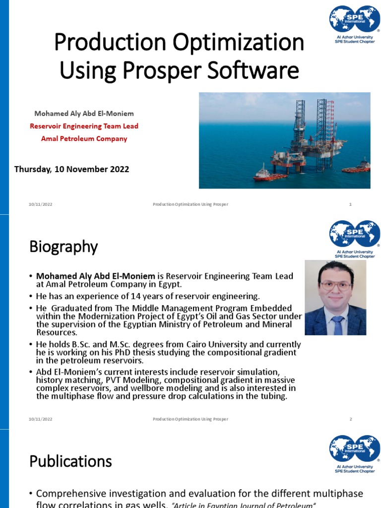 Production Optimization Using Prosper Software | PDF | Petroleum Reservoir | Permeability (Earth ...