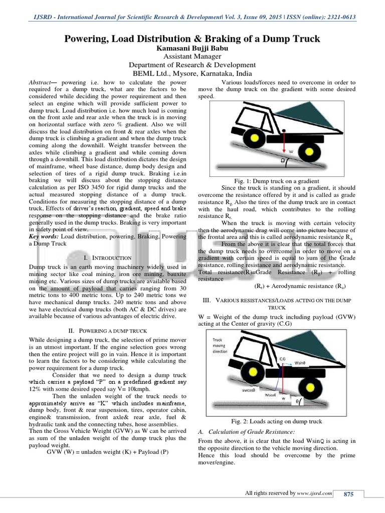 Powering Load Distribution and Braking o | PDF | Truck | Brake