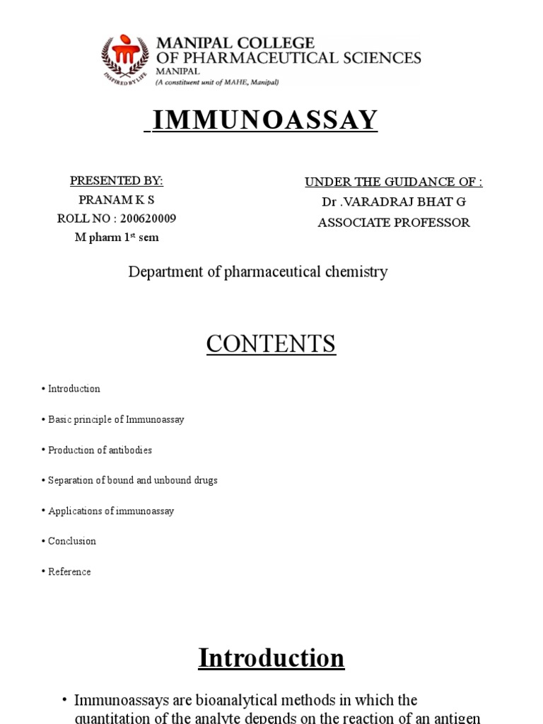 An Overview of Immunoassay Techniques: Basic Principles, Antibody ...